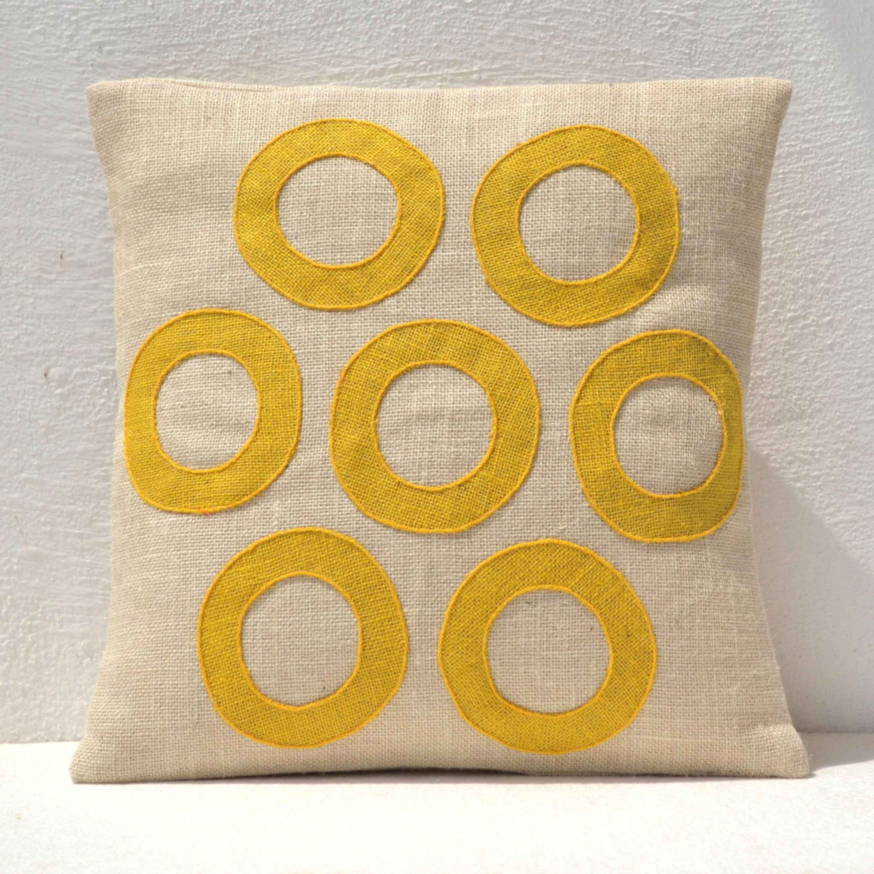 Shop online for handmade outdoor yellow geometric throw pillows