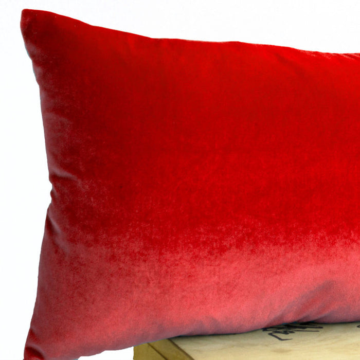 Shop online for handcrafted peach velvet throw pillow in linen