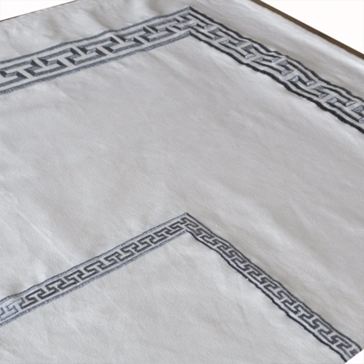 Shop online for handmade cotton table linens with Greek Key pattern