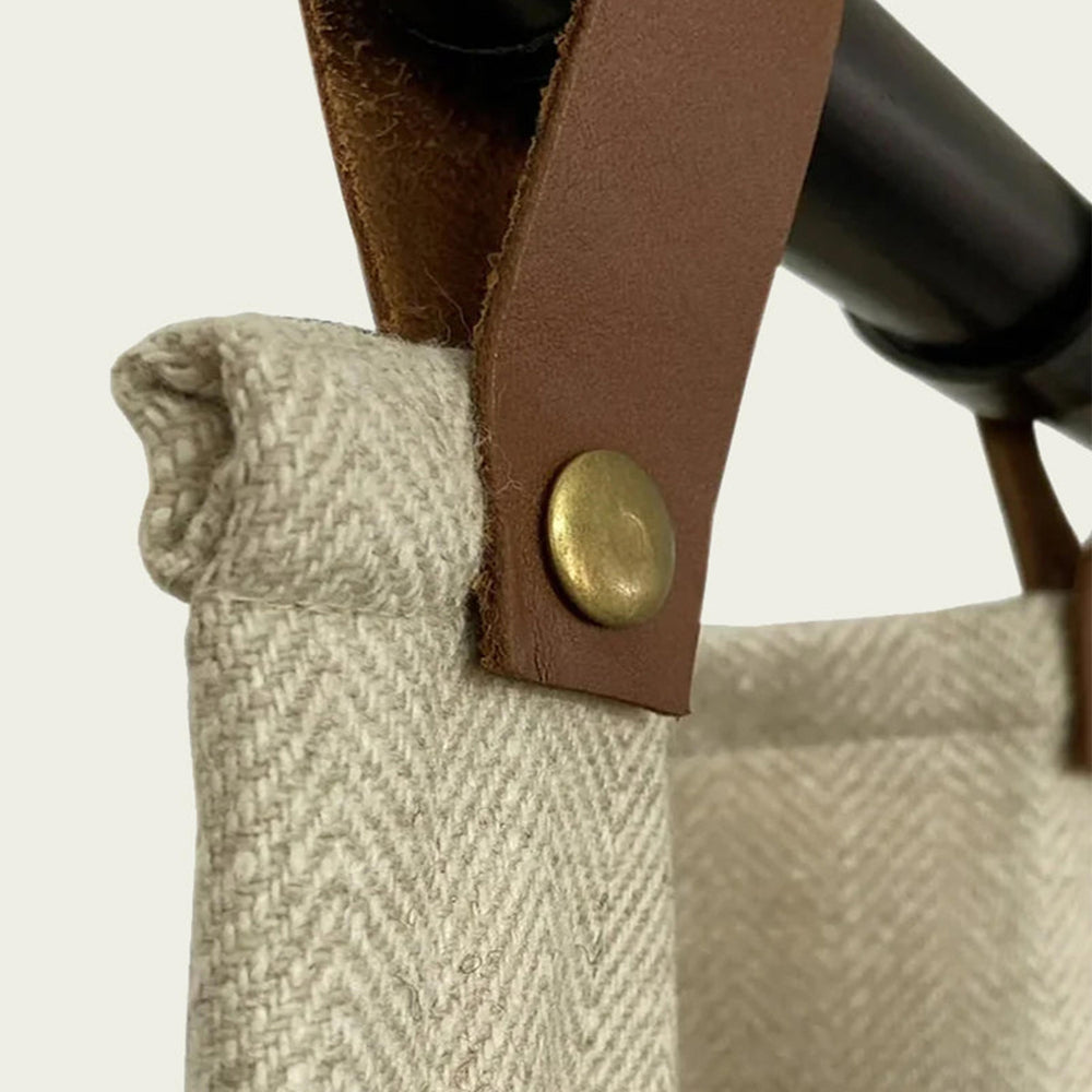 Custom made wool felt curtains that cut draft, sound and light