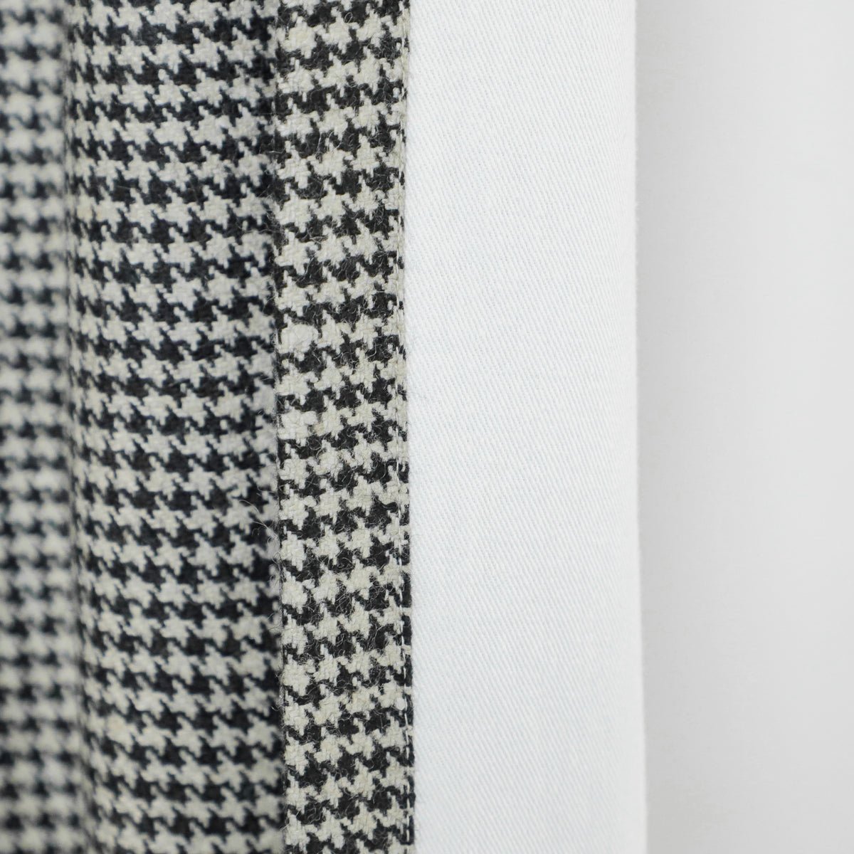 Houndstooth Wool Curtain Drapes | UV Protection Curtain | Amore Beaute