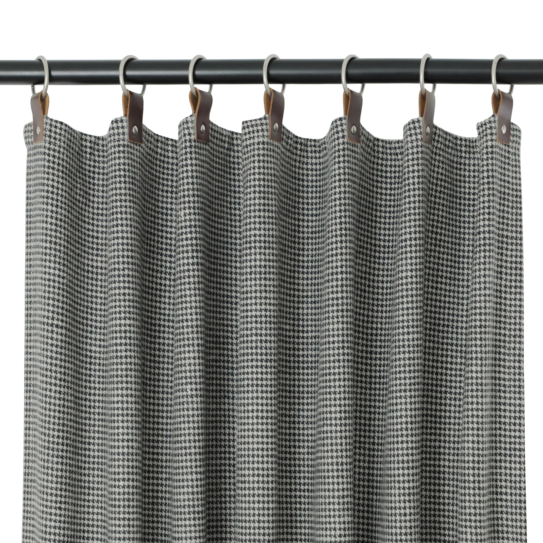 Houndstooth Wool Curtain Drapes | UV Protection Curtain | Amore Beaute