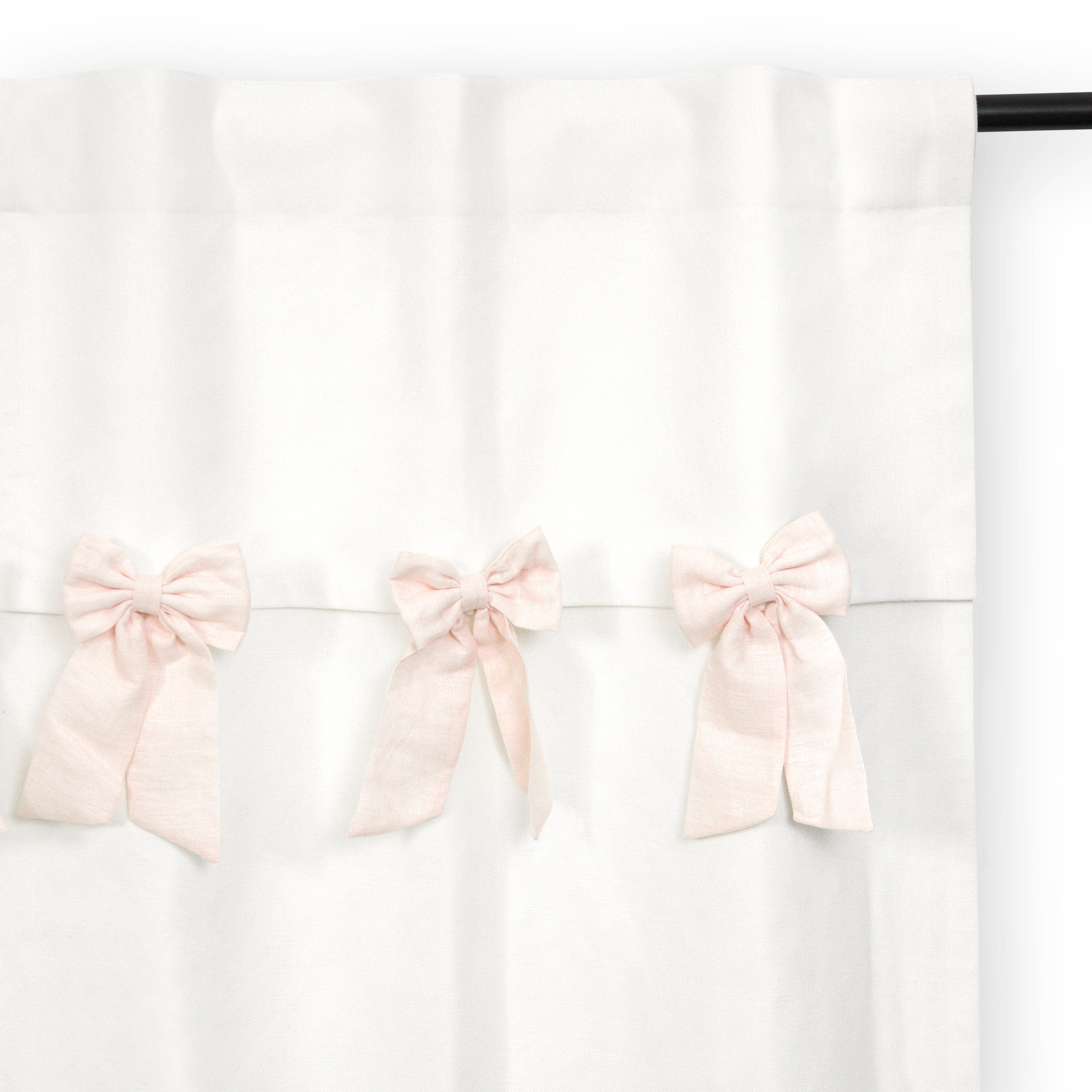 Custom Bow Valance Curtain | Blackout Curtain