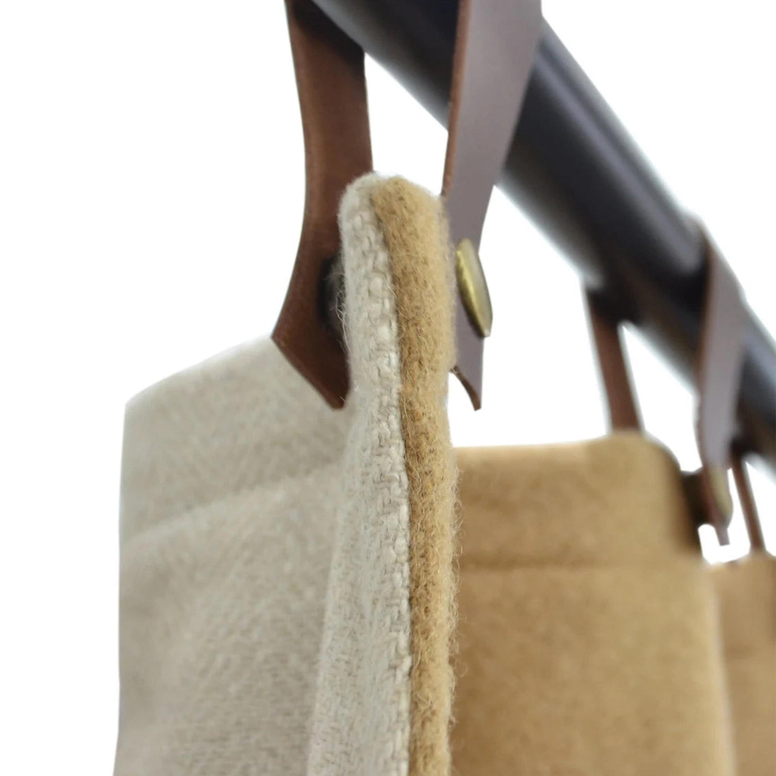 Custom made wool felt curtains that cut draft, sound and light