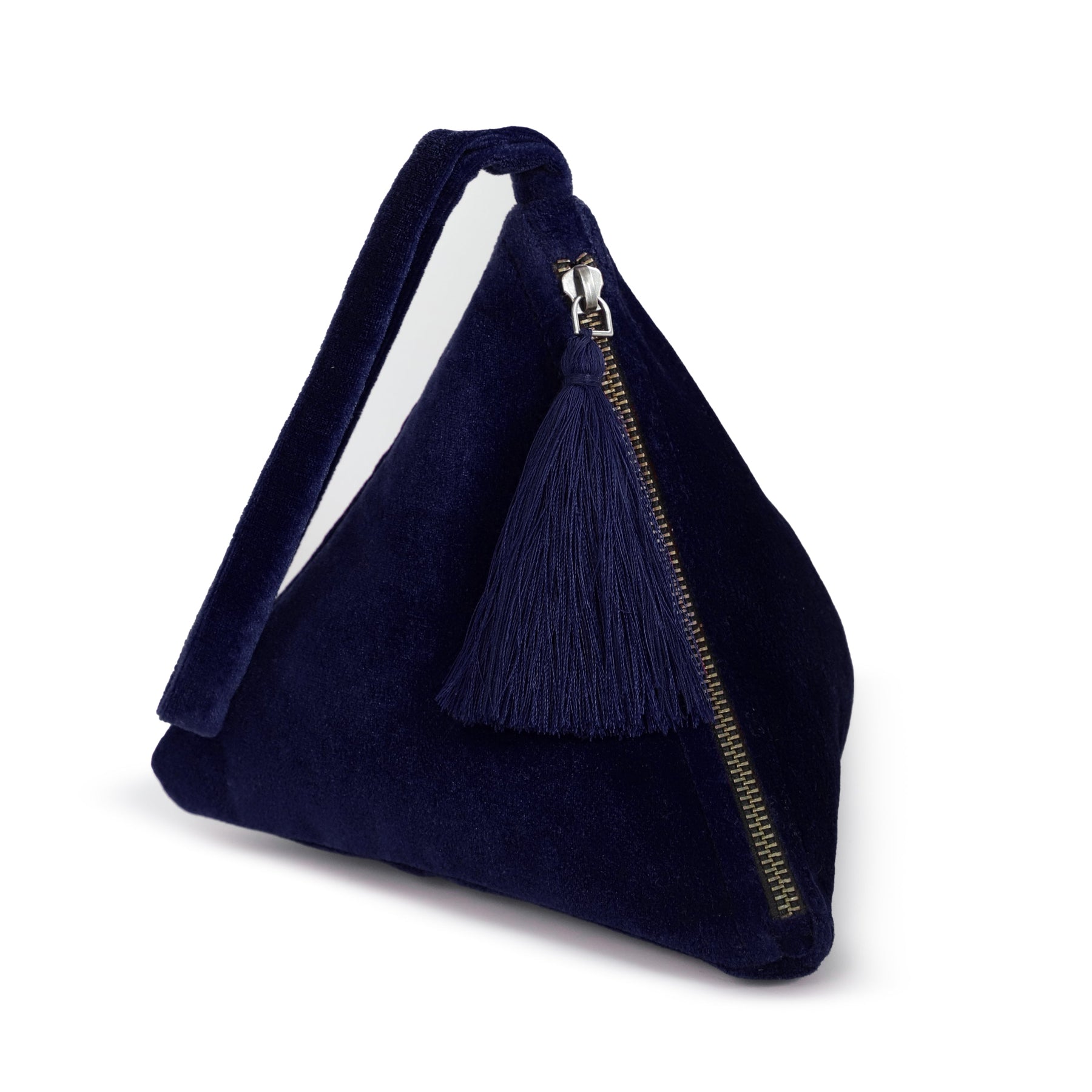 Triangle Velvet Purse, Pyramid Handbag, Evening Bag, Gift For Her