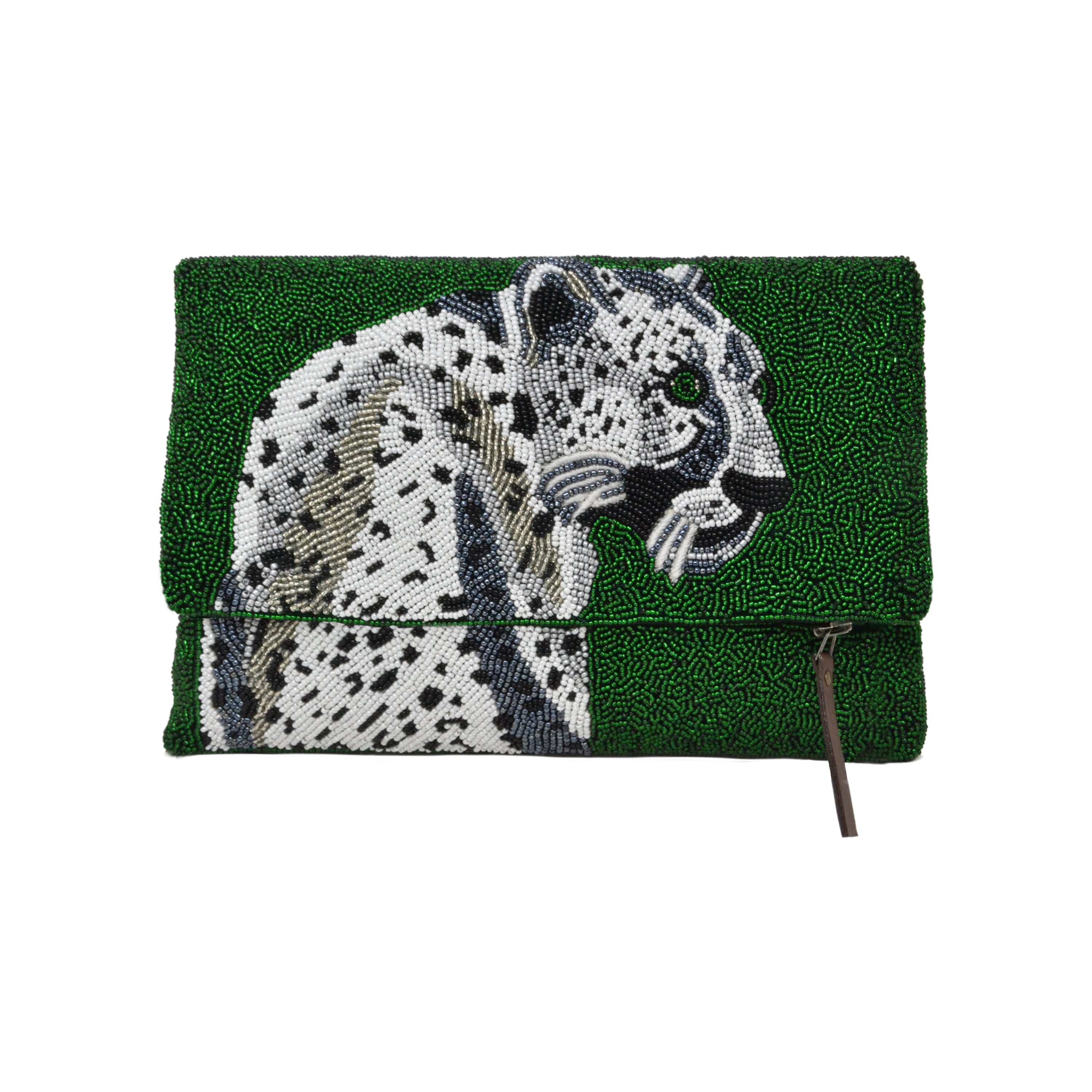 Animal Beaded Bag, Party Purse, Cheetah Beaded Purse