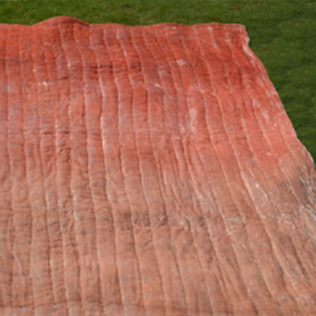 Peach Velvet Ombré Quilt | Custom Velvet Blanket | Amore Beaute