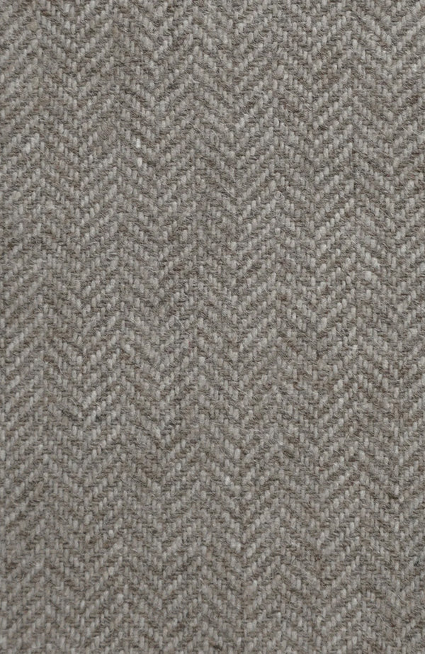 Leather Tab Gray Chevron Wool Curtain, Living Curtains
